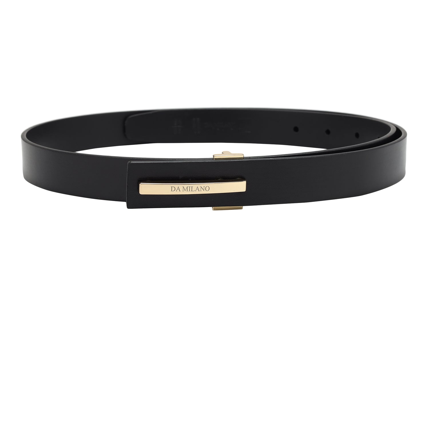 Formal Plain Leather Ladies Belt - Black – Da Milano
