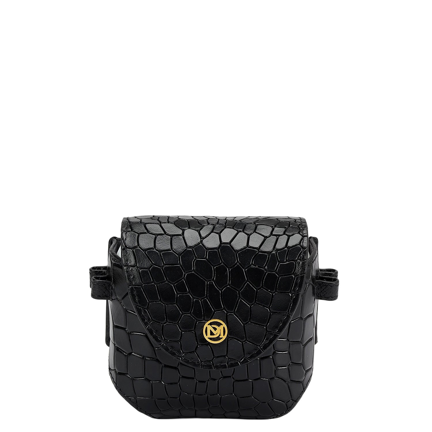 Croco Leather Golf Ball - Black – Da Milano