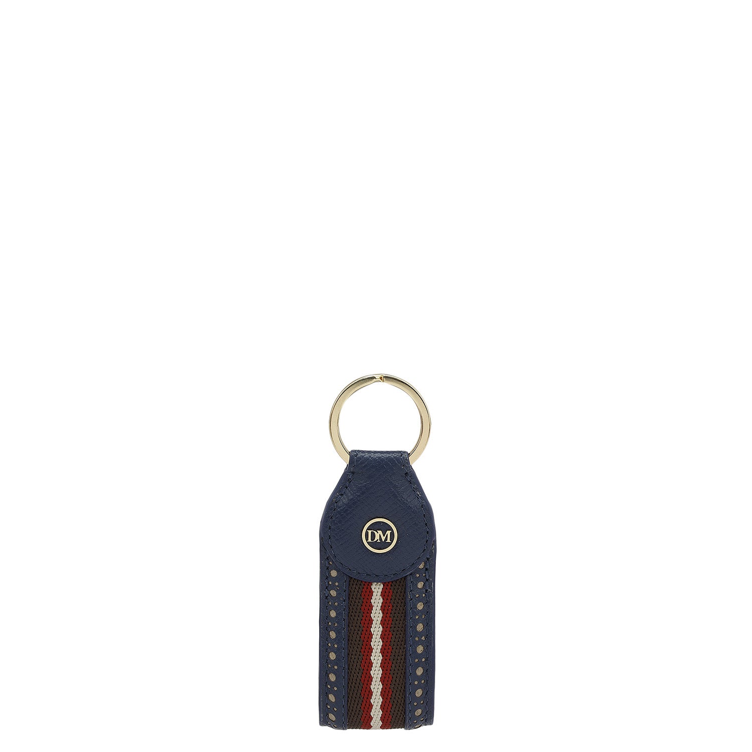 Franzy Leather Key Chain - Ink Blue – Da Milano