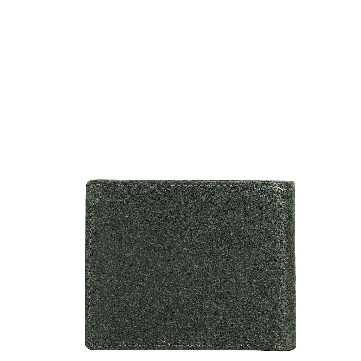 Green Bifold Leather Mens Wallet – Da Milano