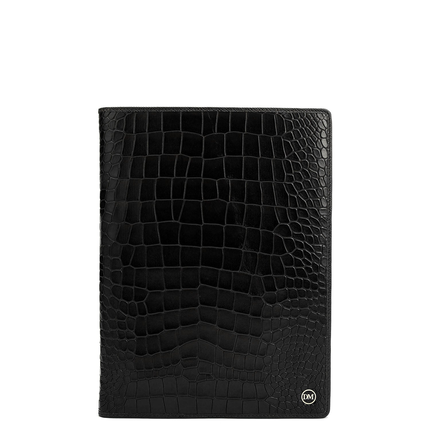 Croco Leather Notebook - Black – Da Milano