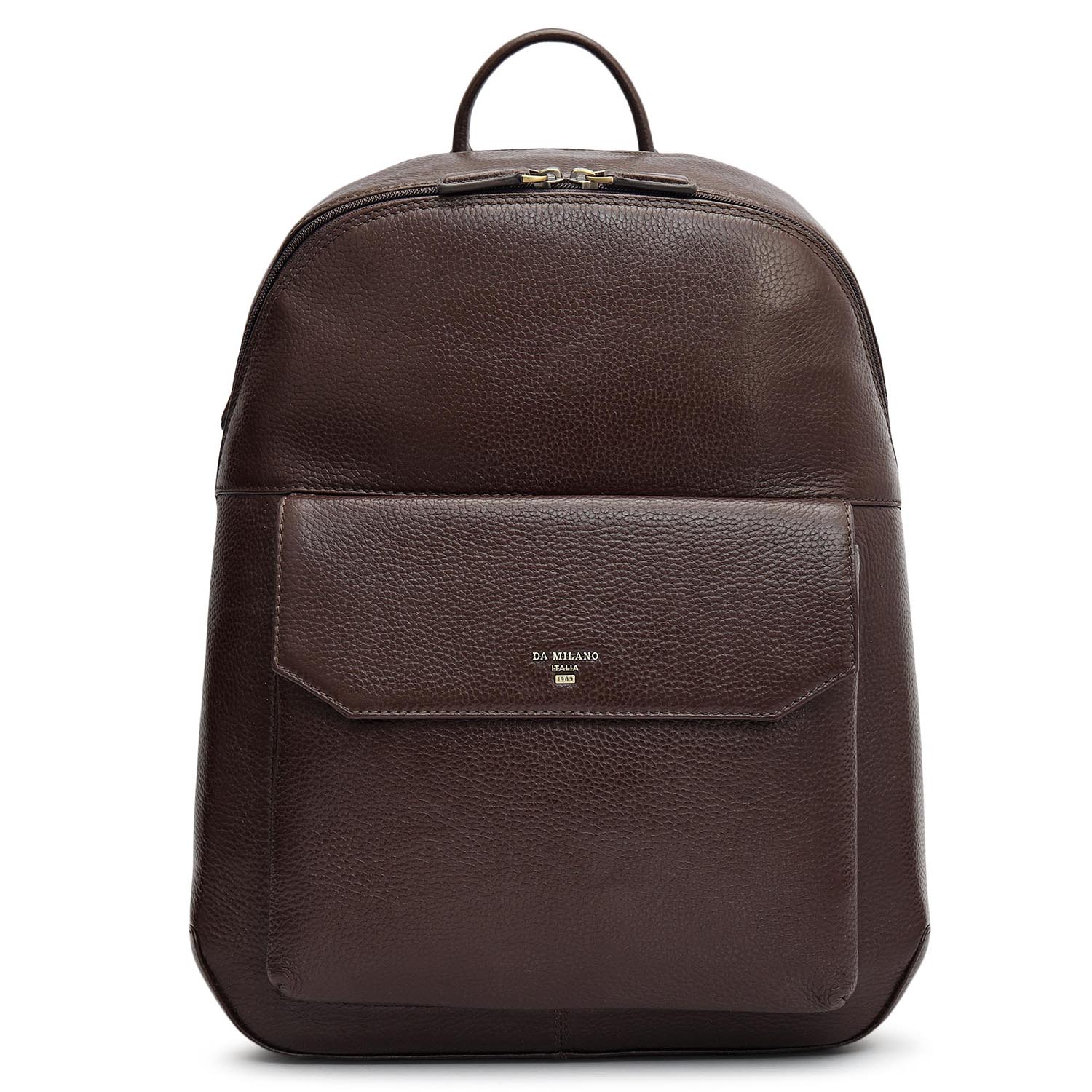 Wax Leather Backpack - Dark Brown – Da Milano